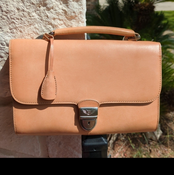 Consuela | Bags | Consuela Vintage Italian Leather Natural Signature ...